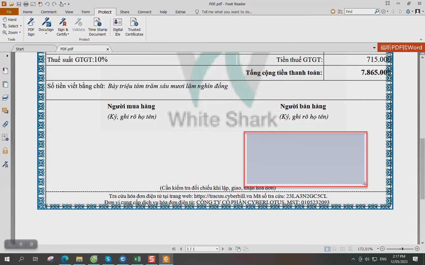 Hướng dẫn ký số trên file PDF cập nhật mới nhất